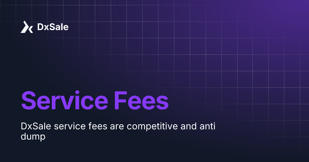 Service Fees | DxSale