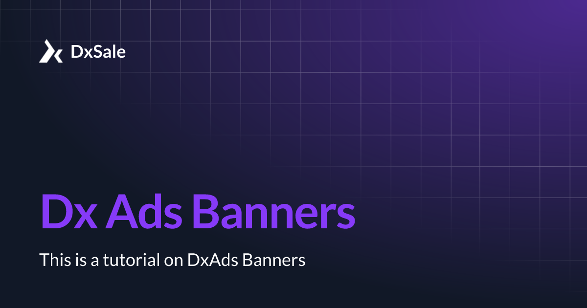 Dx Ads Banners | DxSale